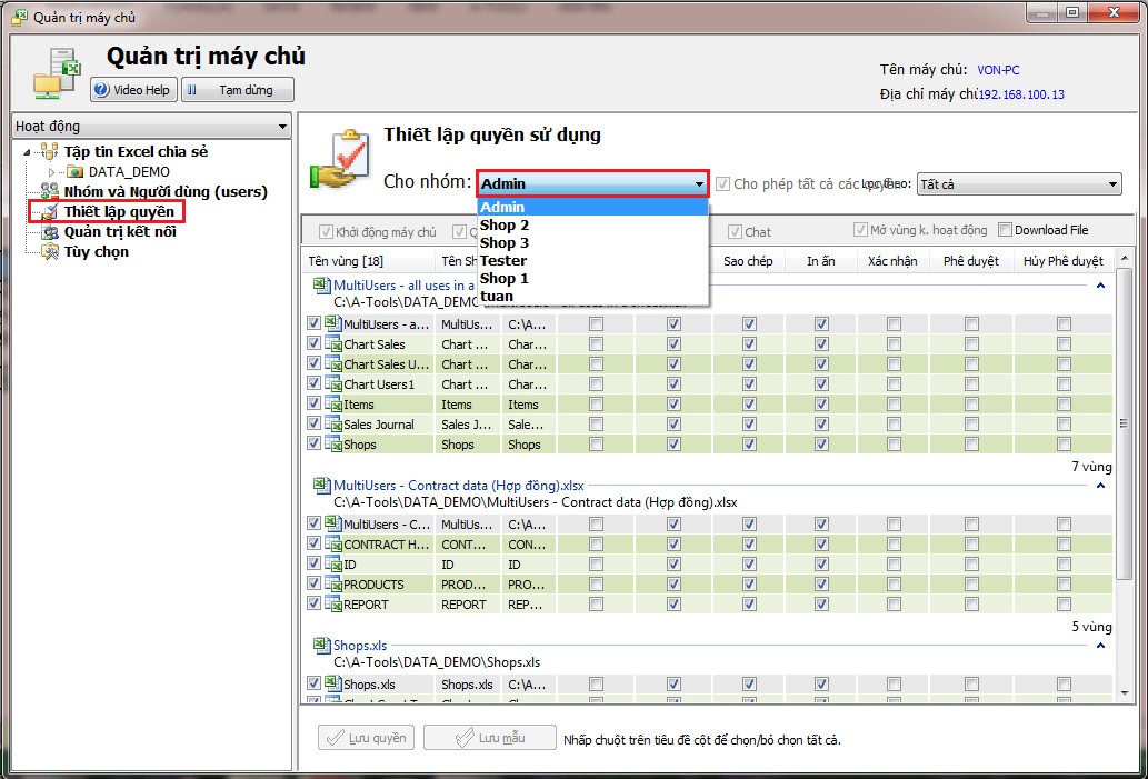 Share Excel for multiple user editing Part6 Set permissions with data ...